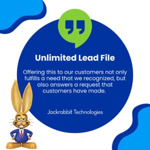 Jackrabbit Offers Unlimited Lead File - Jackrabbit Technologies